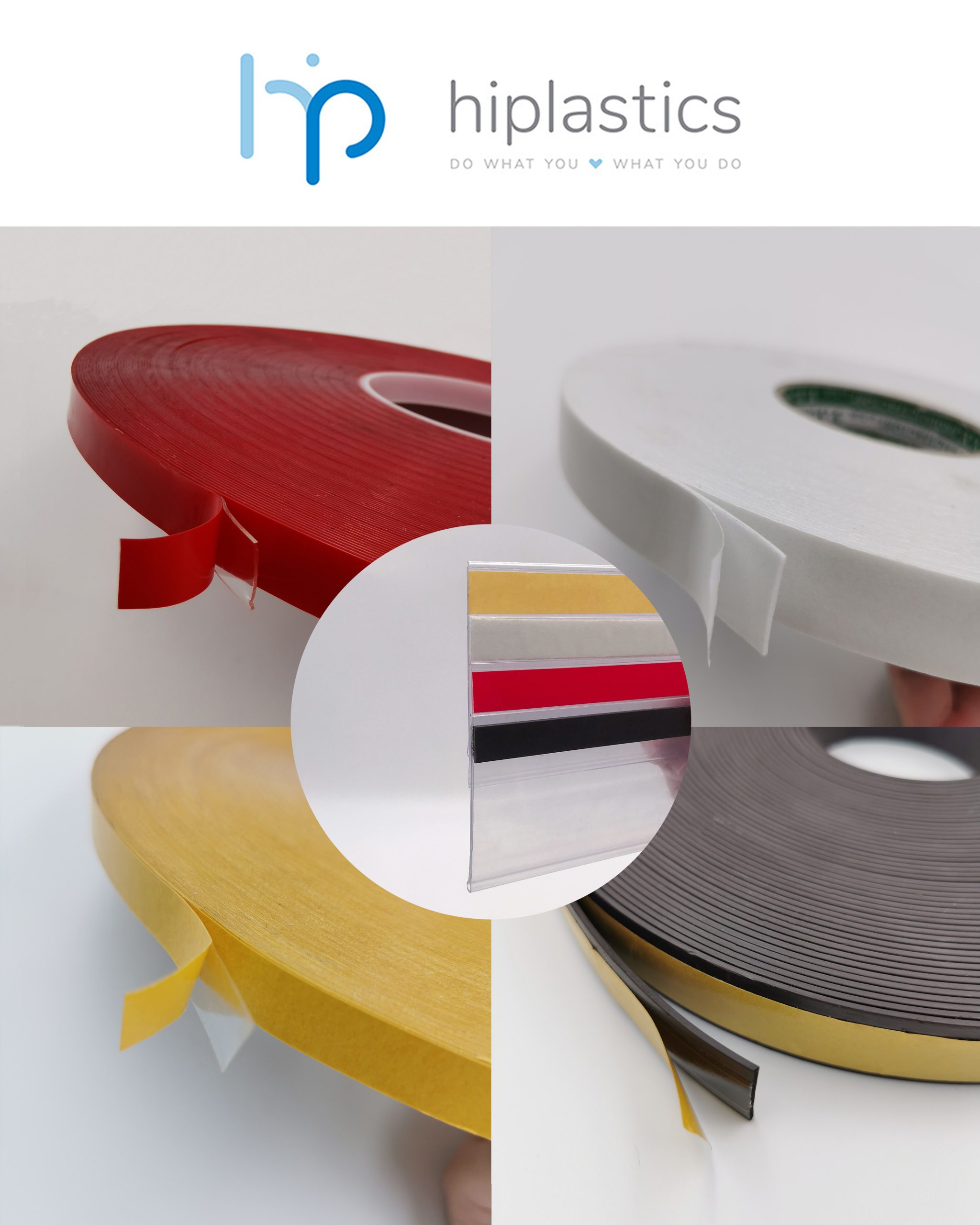 Hiplastics PET/Foam/Acrylic/Magnetic Tape Use for Products - Hiplastics