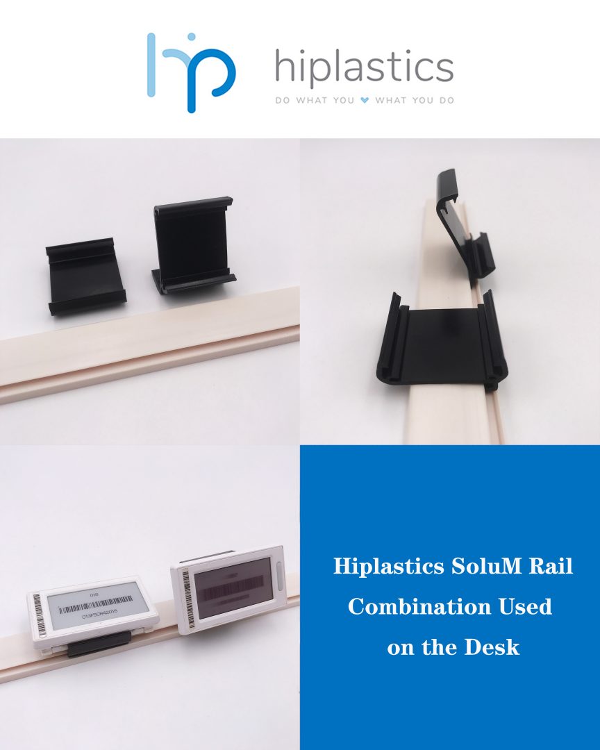Hiplastics Rail Combination for SoluM labels Used on the Table - Hiplastics